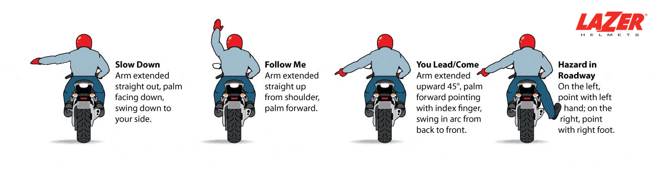 Motorcycle Hand Signals for Bikers: 16 Common Arm Signs