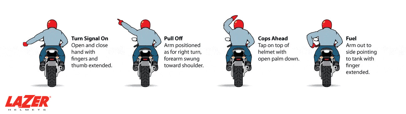Motorcycle Hand Signals for Bikers: 16 Common Arm Signs